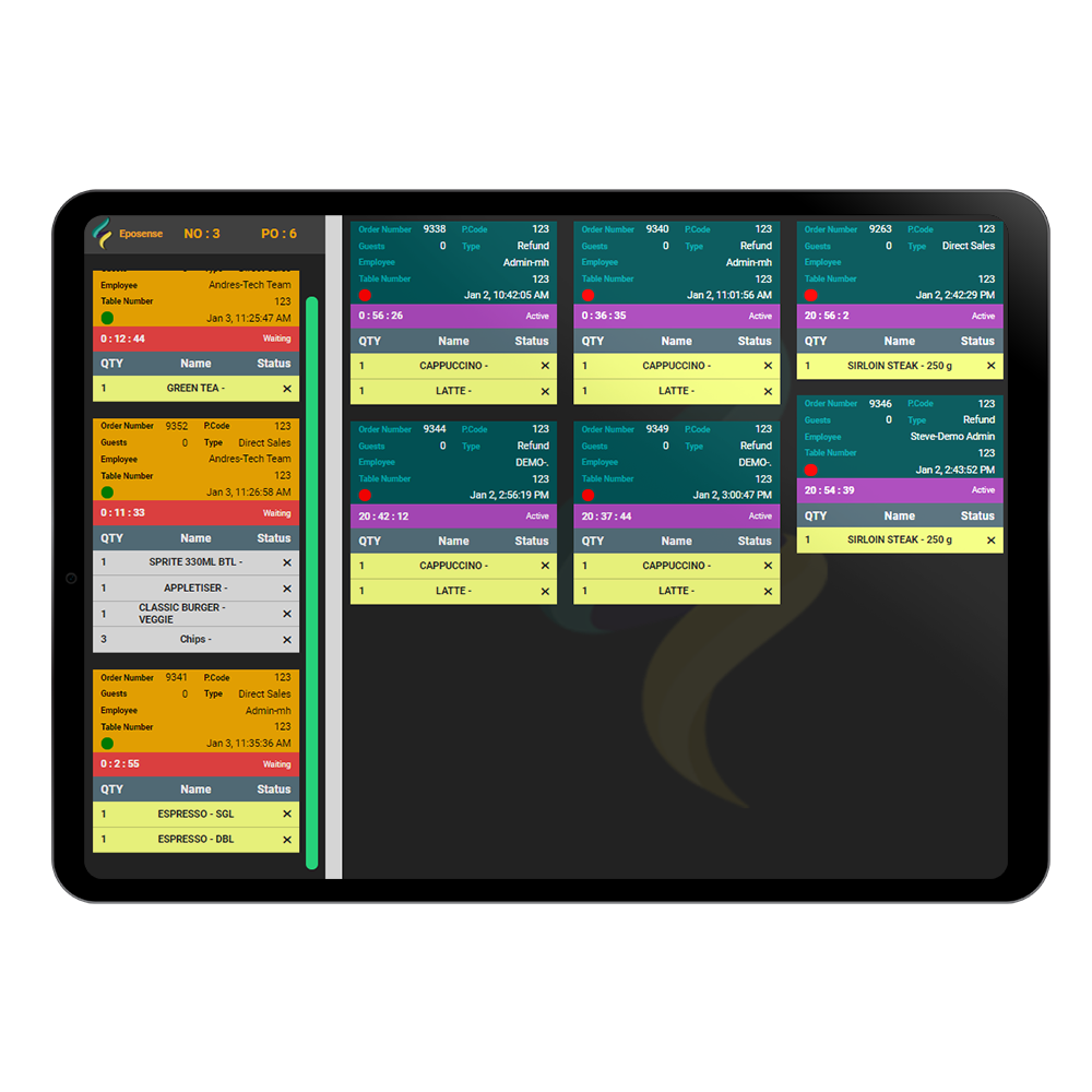 Kitchen Screen | Brighton Epos | Epos Software